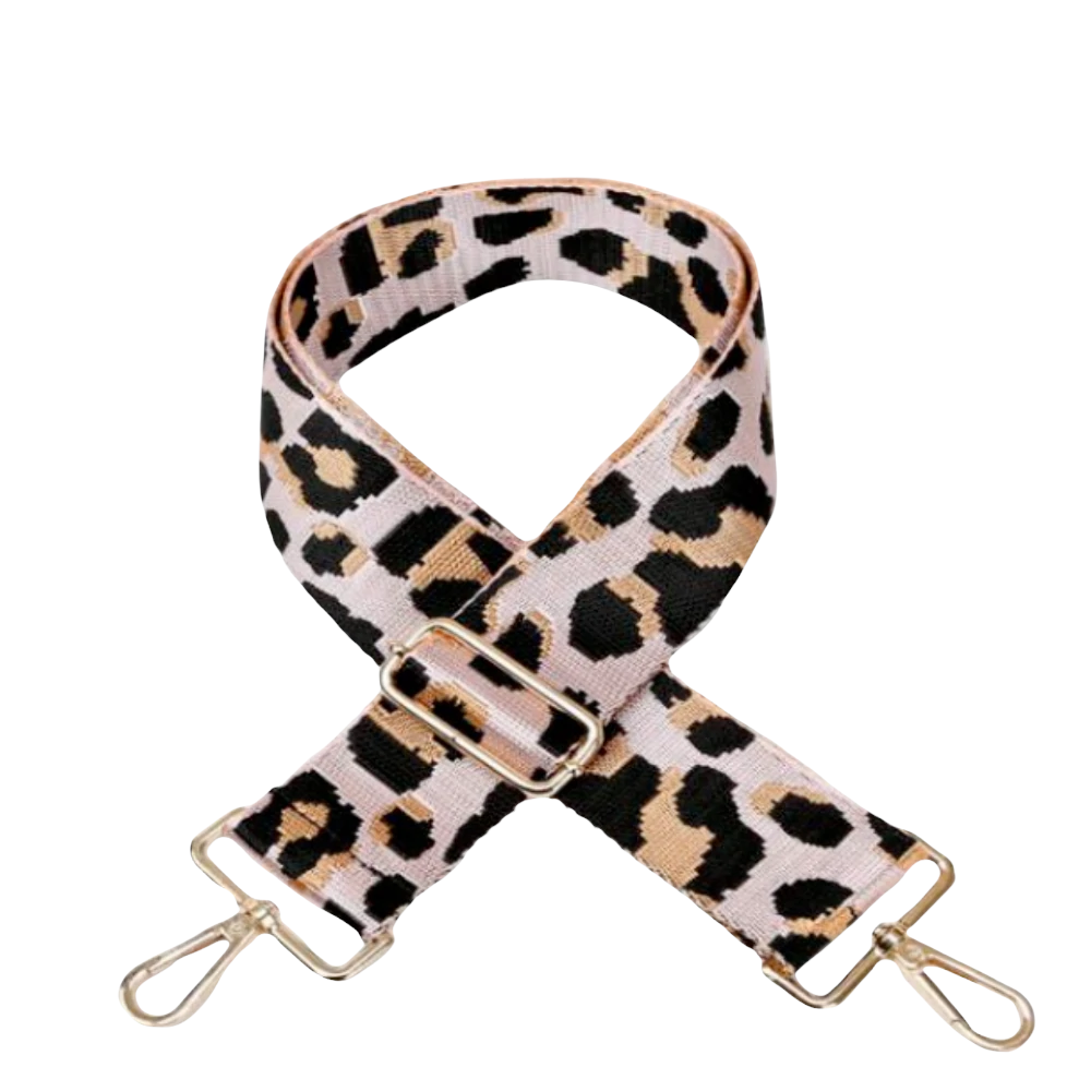 Blush Leopard Bag Strap - Gold Hardware – Babs+Birdie